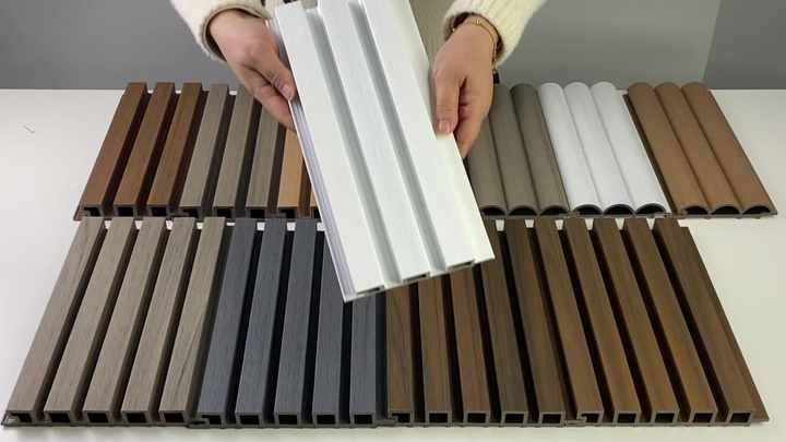 Fade Resistance Anti-uv All Weather Resistance Waterproof Luxury Outdoor Wall Cladding Wpc Slat ...