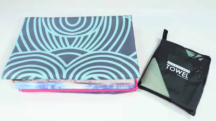 Custom Printed Logo Super Absorbent Microfiber Beach Towel