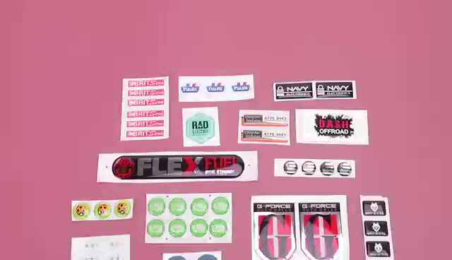 Custom 3D Label Printing Gel Stickers with Epoxy Resin