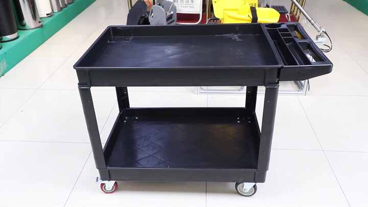 Warehouse Double Deck Platform Hand Truck Heavy Duty Push Cart ...