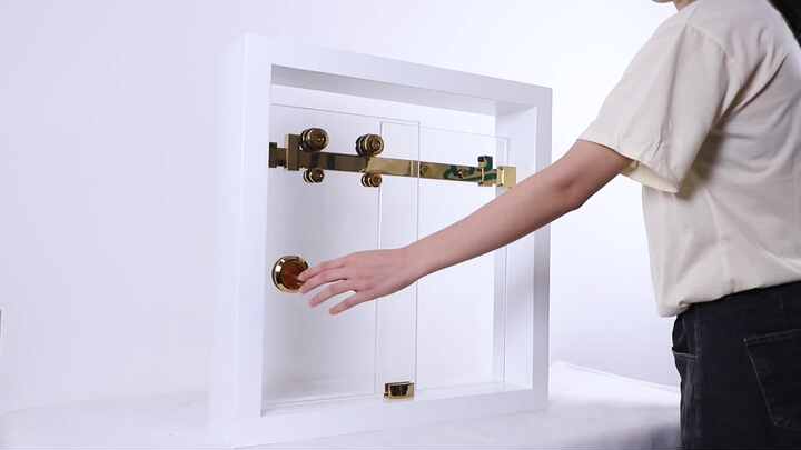Frameless Sliding Door Glass Hardware for 8-12mm Tempered Glass
