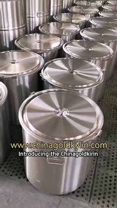 200-Litre Stainless Steel Drum Food Grade Bucket for Water Usage ...