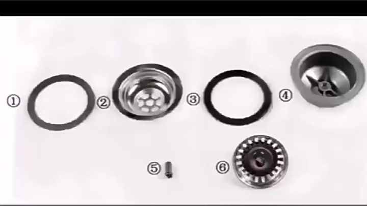 A3/A4 SS304 Sink Drain Cup for Kitchen Double Filter Downpipe 1.5'/2 ...