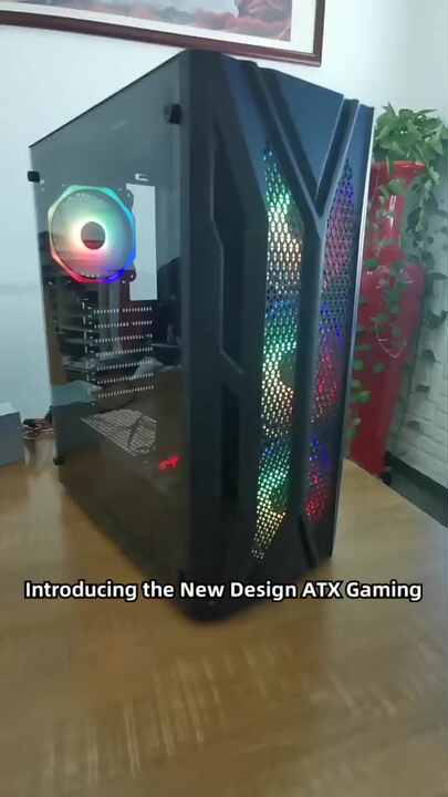Gaming Case with Side Glass Panel - ATX Design & USB Audio