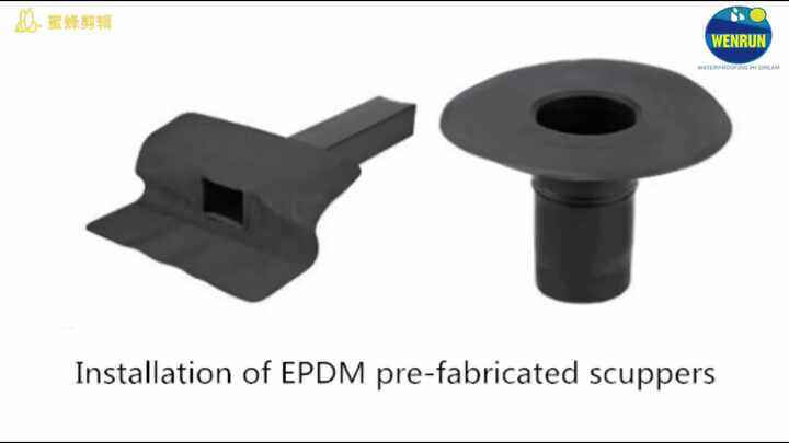 EPDM Rubber Roofing Membrane Roof Drain Connection Accessory for ...