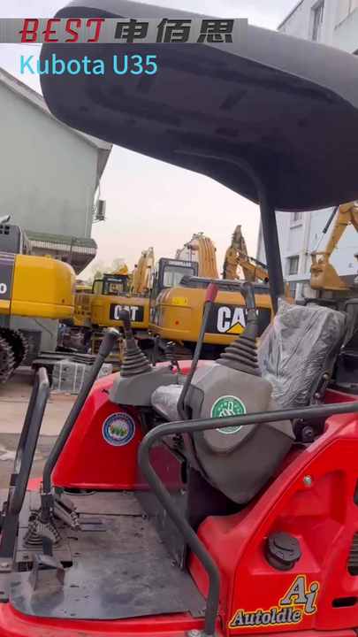 Small Construction Equipment Crawler Excavator Used 3.5Ton Kubota U35 Small Used Excavators ...