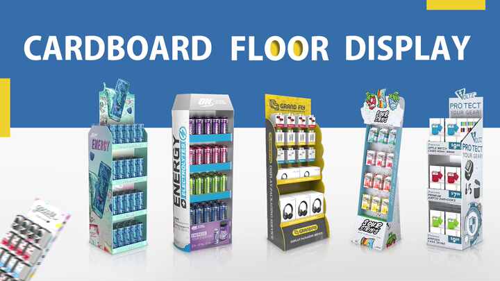 Custom Snacks Cardboard Display Stand - Eco-friendly