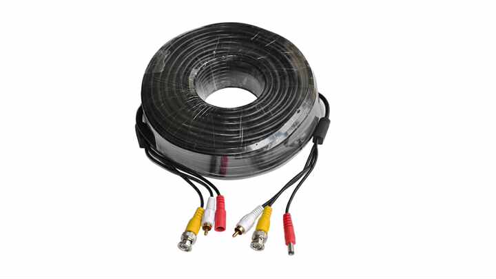 Waterproof 4 Pin Mini Din Plug to RCA Audio Video Cable