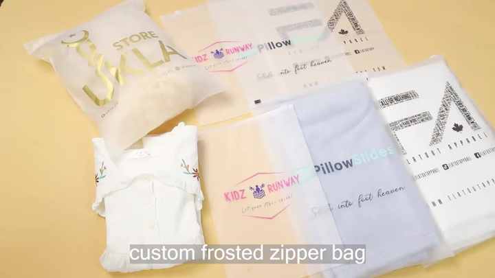 Custom Print Logo Plastic Ziplock Pouch Bag Biodegradable Zip Lock Pvc