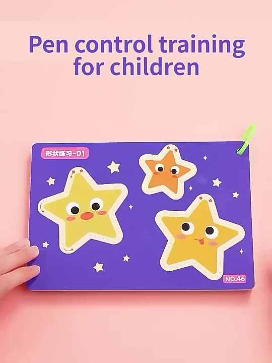 Brain Development Educational Early Learning Pen Control Training Book Card