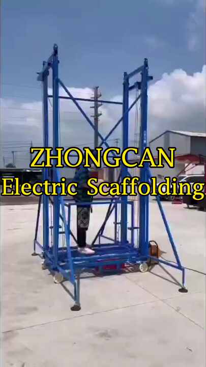2-8m Remote control foldable mobile electric lifting scaffold platforms ...