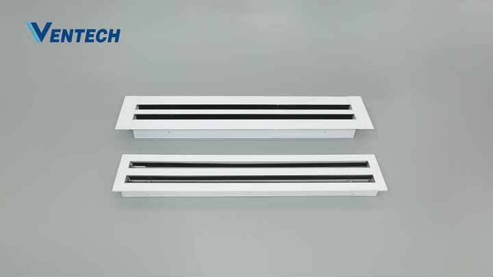 HVAC Aluminum Linear Slot Grille Supply 2 Slot Diffuser