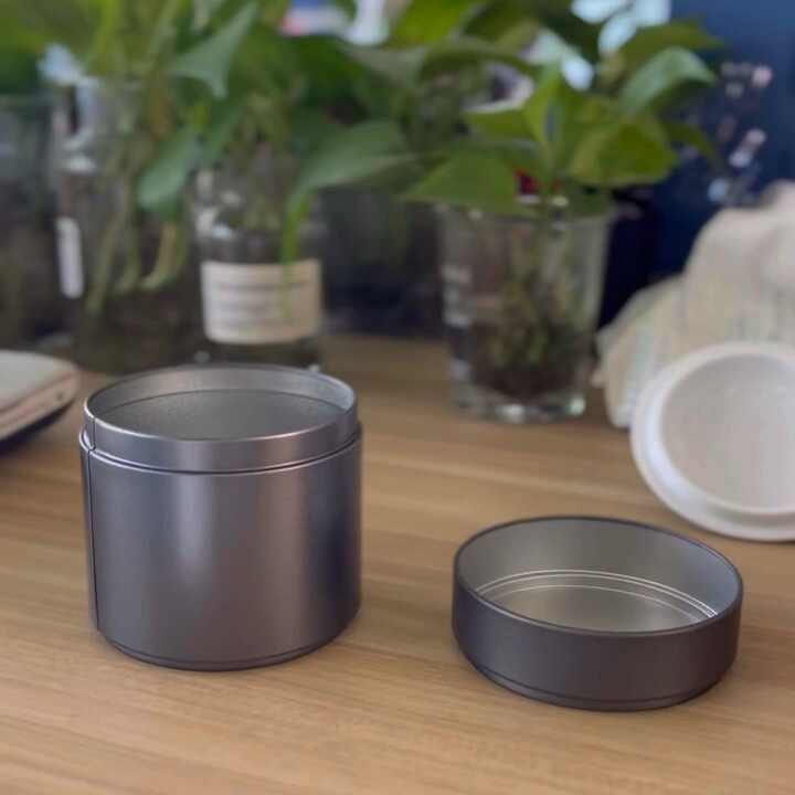 Luxury Cylinder Metal Container - 100G to 150G Foodgrade
