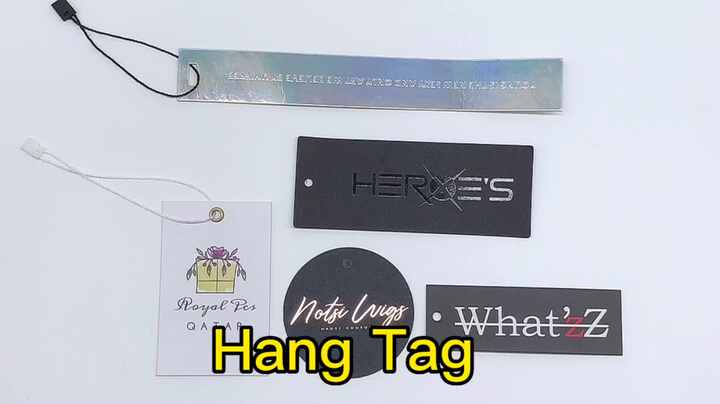 Custom Clear Plastic Hang Tags Printing Logo Hanging Tags for Clothes ...