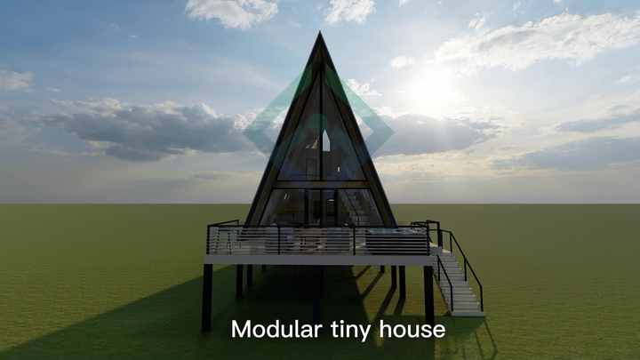 Triangle Trilateral Wood Made Small Cabin /tiny House/camping Pod ...