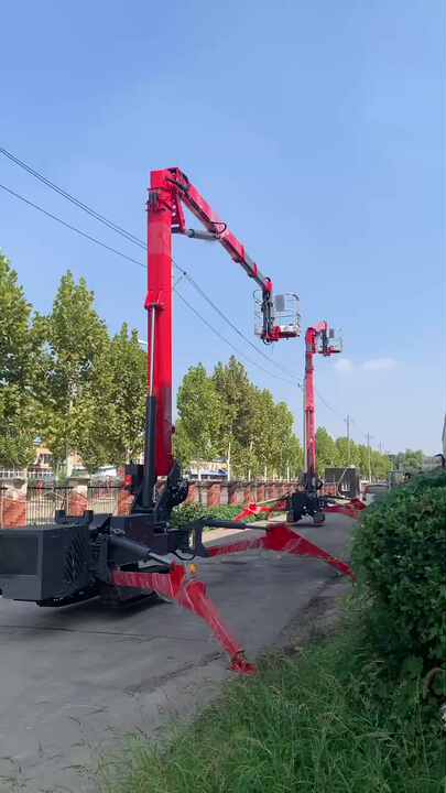 Crawler Spider Elevator Self Propelled Curved Arm Aerial Working ...