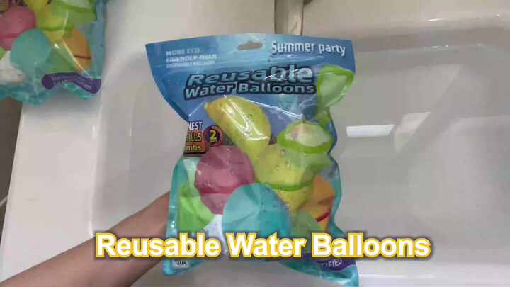 12 Pack Summer Reusable Refillable Self Sealing Fast Filling Silicone ...