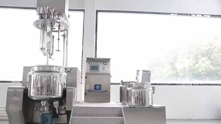 Body Lotion Mixing Equipments Vacuum Homogenizer Emulsifier Mixer 50 ...