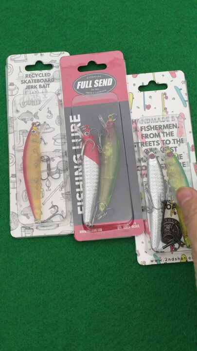 Clear Sliding Blister Card Fishing Lure Packaging - Customizable