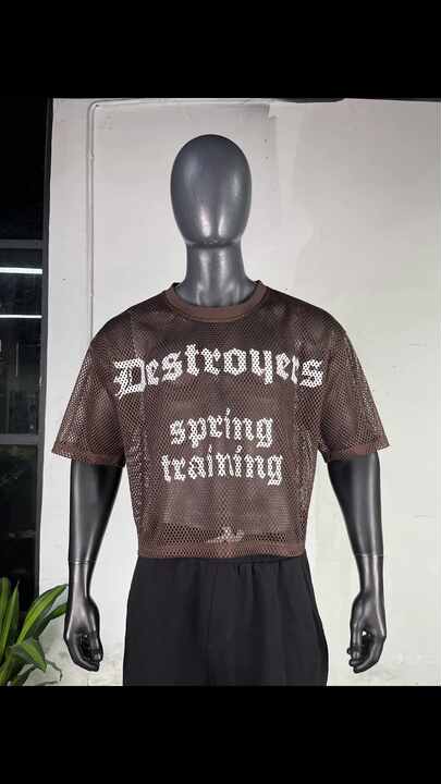 Custom Oversized Mesh Football T-Shirts - American Streetwear