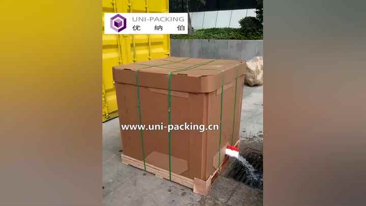Liquid Transport Paper IBC Container - Recyclable & Durable