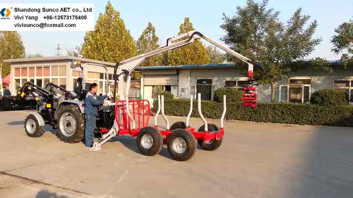 Small Timber Trailer 1T ZM1002 - Reliable Agro-Forestry Equipment