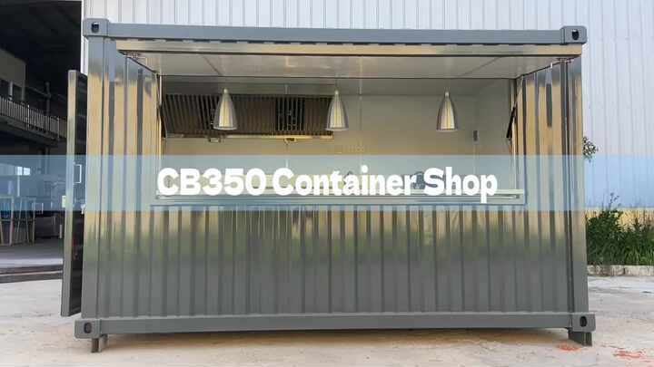 20ft/40ft Food Shipping Container Bar Restaurant 10ft Pop-up Kiosk Design