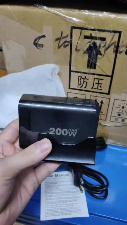 New 200W 6-Port GaN Multi-Function PD 100W Desktop Charger US EU UK AU ...