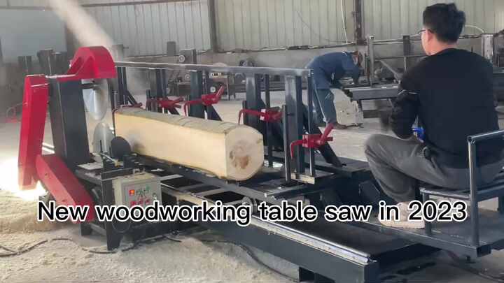 Large Diameter Log Wood Table Sawmill Sliding Table Panel Saw Machine ...