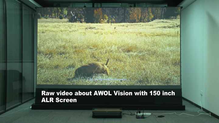 AWOL Vision 120" Crystal Motorized ALR Floor Rising Projector Screen ...
