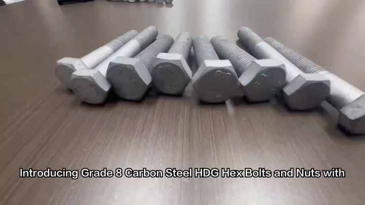 Grade 8.8 Carbon Steel HDG Hex Bolts & Nuts - ASTM Standard