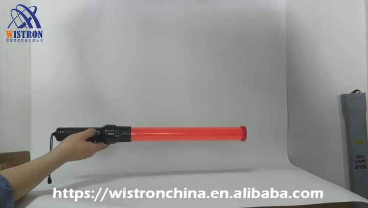 LED Lighted Traffic Baton - Warning Stick with ABS Handle