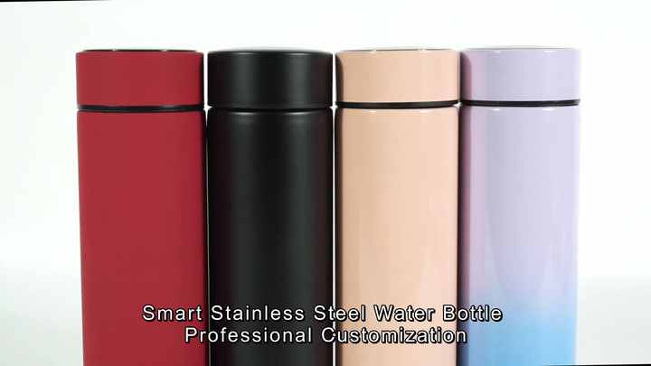Smart LED Temperature Display Metal Insulation Water Bottle