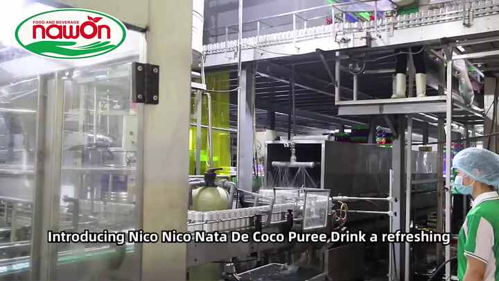 Bebida de Puré de Nata de Coco Nico Nico con Sabores a Piña, Naranja y ...