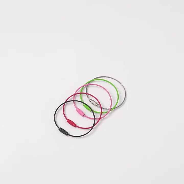 Stainless Steel Wire Holder Loops - Durable Key Chains