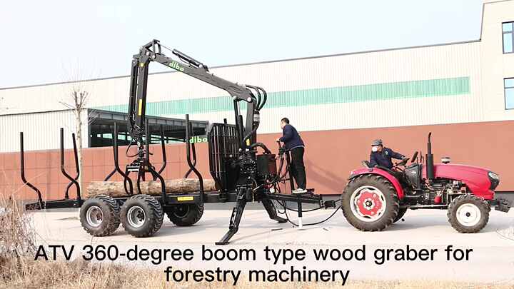 Forestry Machine Firewood Trailer with up to 12t Payload