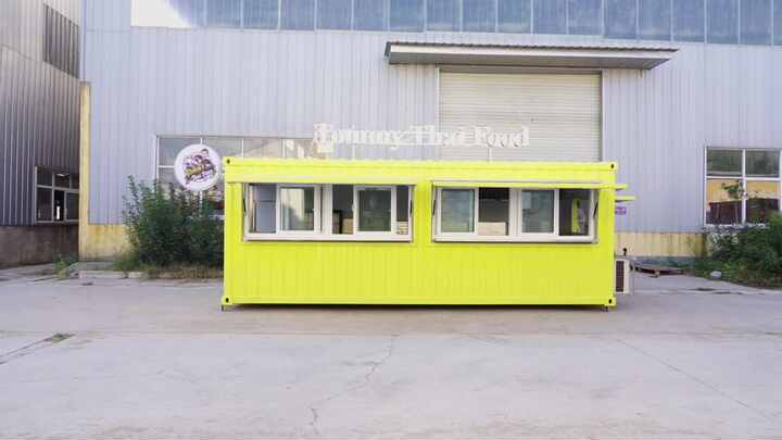 Shipping Container Bar: Modern Coffee Kiosk Booth with Custom Size ...