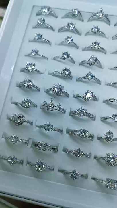 Wholesale Mixed-Batch Wedding Engagement Ring - Copper Plated