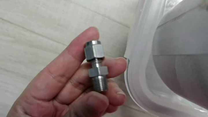 Swagelok Bored-through Male Connector 3/8" Tube OD X 3/8" Male NPT