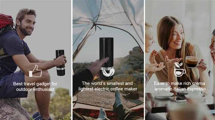 Mini Capsule Instant Coffee Machine - Portable & Efficient