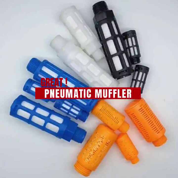 Pneumatic Plastic Silencer Solenoid Valve Muffler PSL-01/02/03/04/06 ...