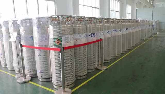 Dioxide Cryogenic Liquid Container 175L Liquid Argon/co2 Cryogenic Storage Dewar Tank, Carbon ...