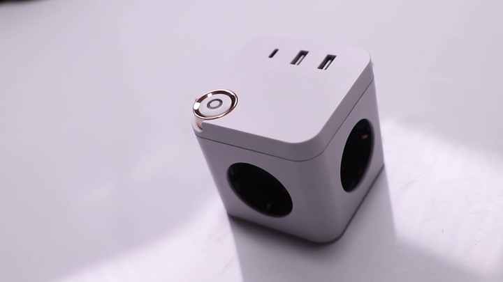 GS Modern Home Power Socket with 3 Outlets and 2 USB 1 Type C 1A Rated ...