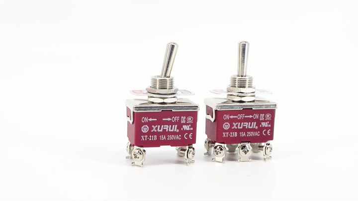 6 pin dpdt 15A 25A 250VAC on off on toggle switch 1322| Alibaba.com