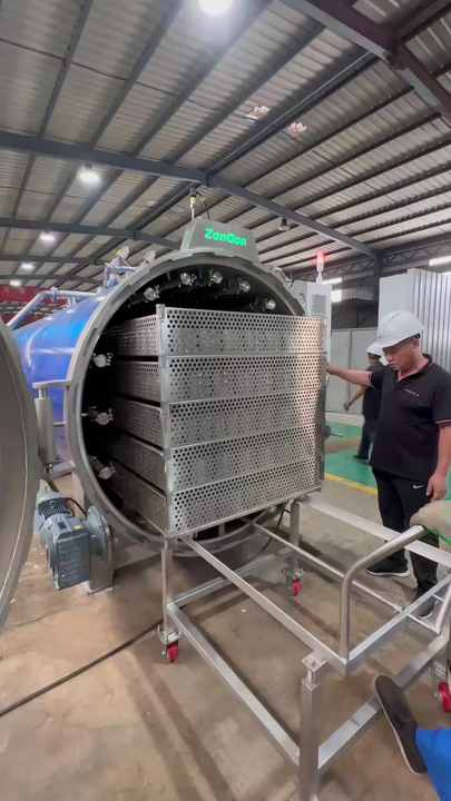 Automatic 230L sterilization autoclave loading & unloading Cage Canned beverage retort| Alibaba.com