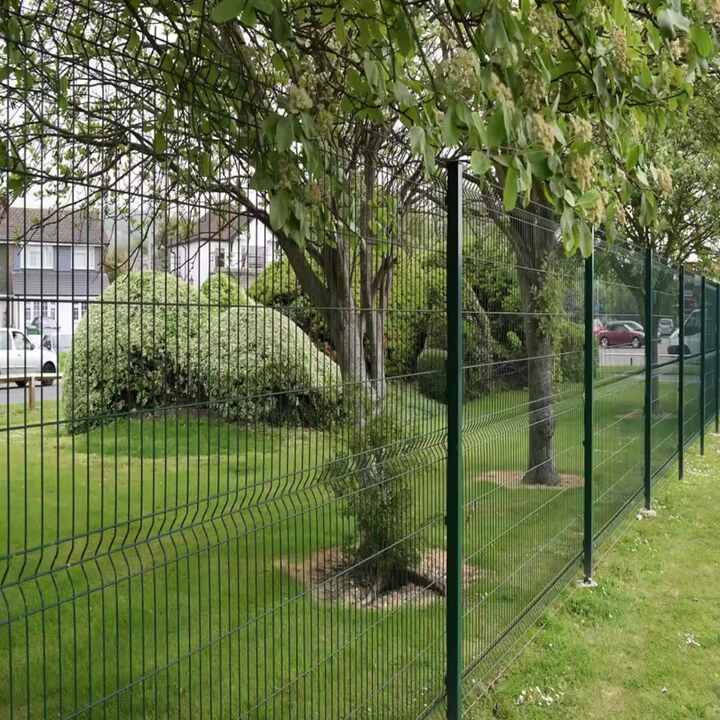 Garden Fence Triangle Fence Panel Coated Hot Galvanized Steel 3d PVC V ...