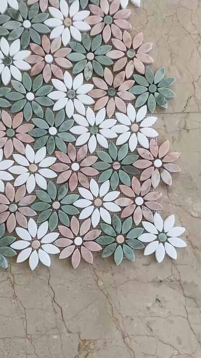 Mosaic for Home Decoration - Flower Design Mosaic Art