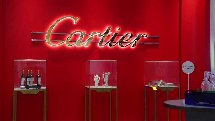 Custom Gold 3D Letter Shop Signboard - LED Backlit Signage