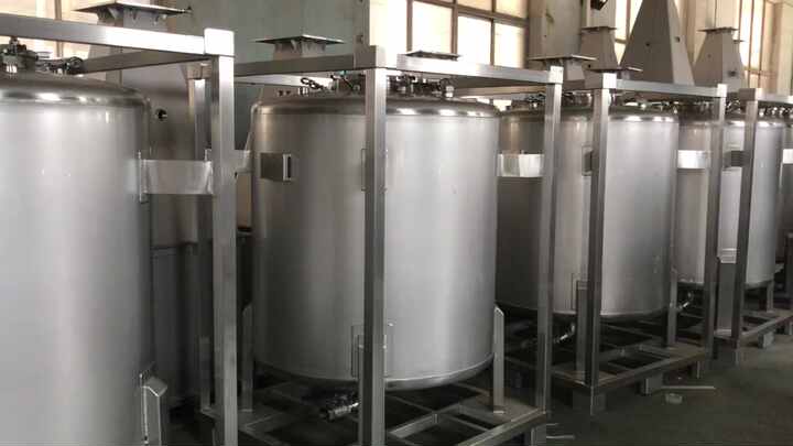 1000L Chemical Stainless Steel Sodium Hydroxide Storage Tank