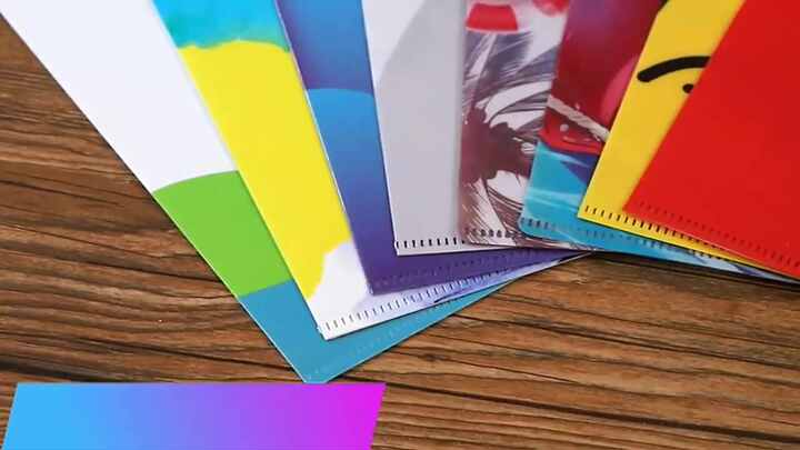 Custom Print A4 Plastic Pp Pvc Office Supplies Clear L Shape File ...